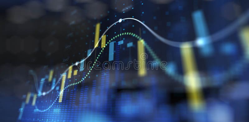 Dynamic Financial Data Visualization with Candlestick and Line Chart ...