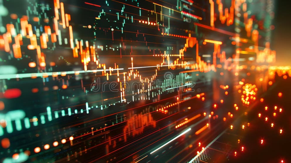 Dynamic Financial Data Visualization with Graphs and Charts. Stock ...