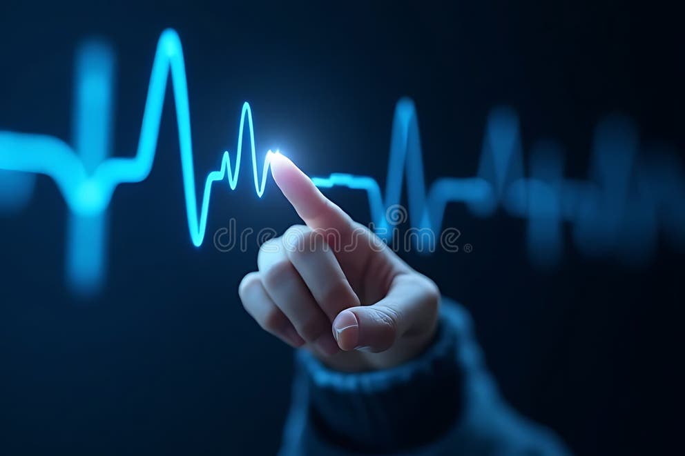 Dynamic Finger Gesture Interacting with Digital Heartbeat Graph Virtual ...