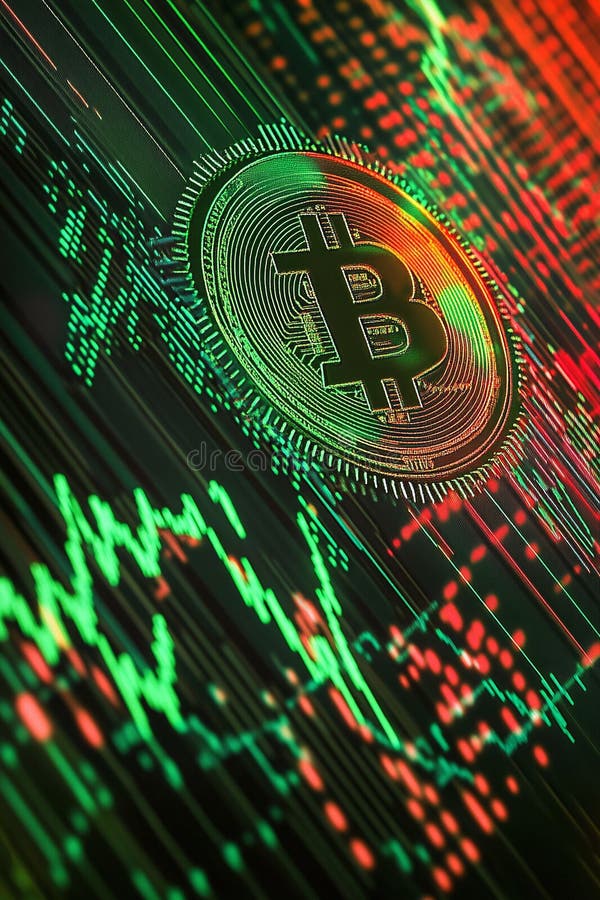 Dynamic Fintech Emblem Hovering Over a Digital Ledger Graphic Enhanced ...