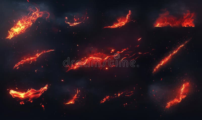Dynamic Fire Effects Collection for Digital Art and Design Projects ...