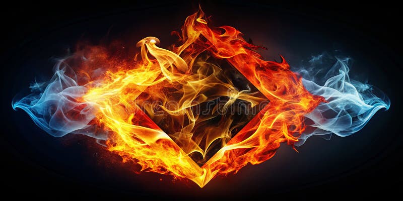 Dynamic Fire Emblem Design Template Abstract Flame Logo for Branding ...