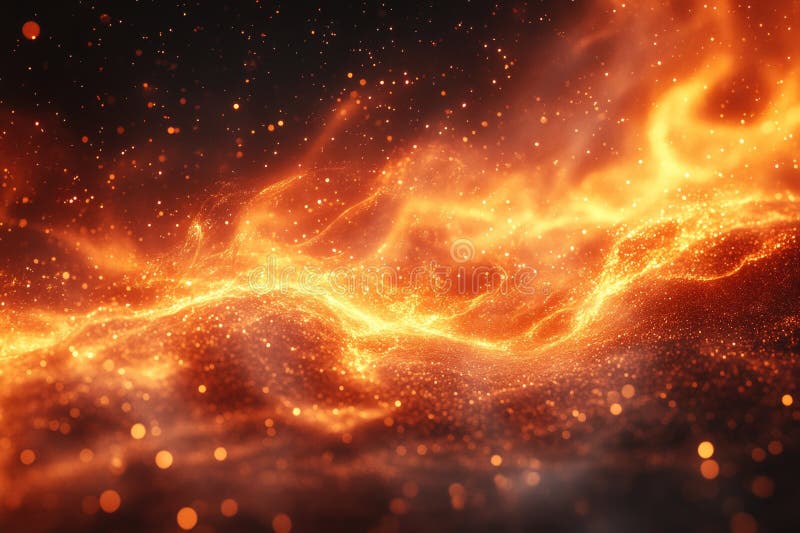 Dynamic Fire Flame Texture for Banner Background: Abstract Blaze ...