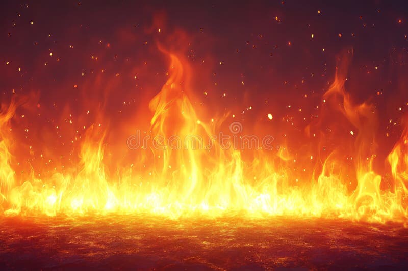 Dynamic Fire Pattern Photography, Professionally Captured and Isolated ...