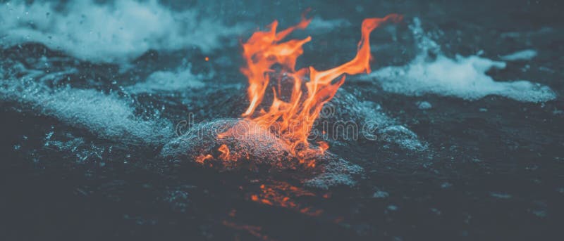 Dynamic Fire Texture on Black Background Showcasing Vibrant Flames and ...