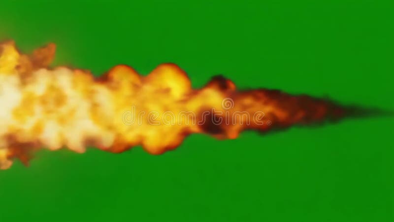 Dramatic Fireball Explosion on Green Screen for Special Effects and ...
