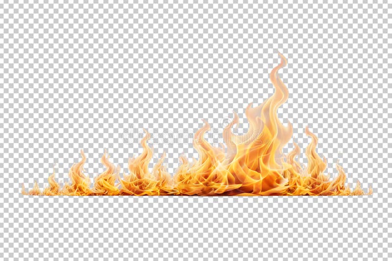 Dynamic Flame Graphic with Transparent Background Stock Photo ...