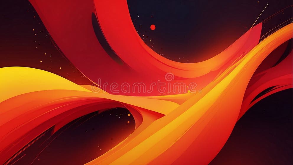 Dynamic Flame-Like Flow Design .AI Generated Stock Image - Image of ...