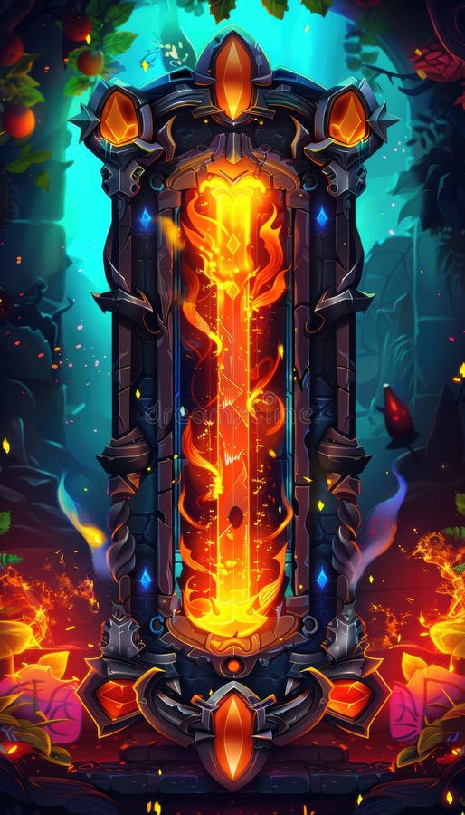 Dynamic Flame-Themed Progress Bar for Mobile Game Boss Battles Design ...