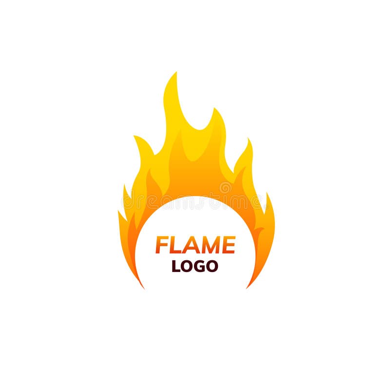 Dynamic Flame Vector Logo Design - Fiery Emblem for Brand Identity ...