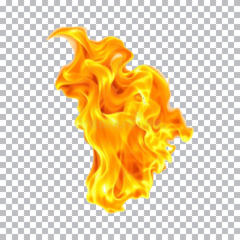Dynamic Flames and Heat Waves Isolated on Transparent Background Stock ...