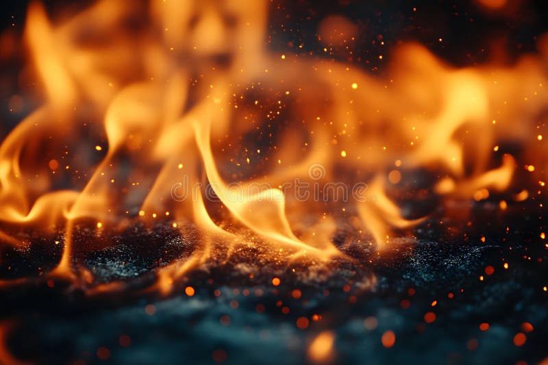 Dynamic Flames: Intense Fire Background for Creative Design Projects ...