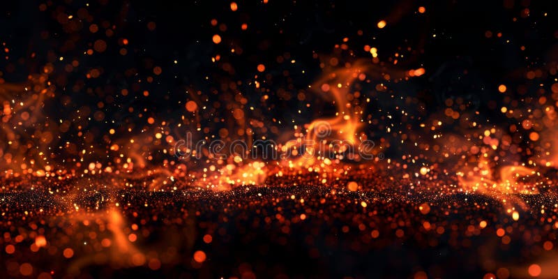 Dynamic Flames and Sparkles a Stunning Visual of Captivating Fire and ...