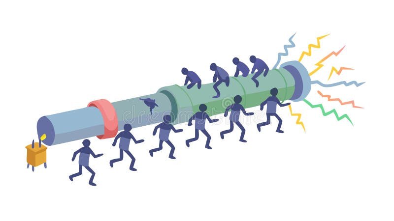 Collaborative Human Power Effort Icon Vector, Vector Design Generative ...