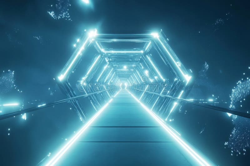 A Dynamic Floating Hexagonal Bridge Stretching into an Endless ...