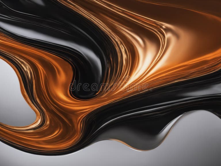 Dynamic Flow of Abstract Liquid Exploring Fluid Forms and Color ...