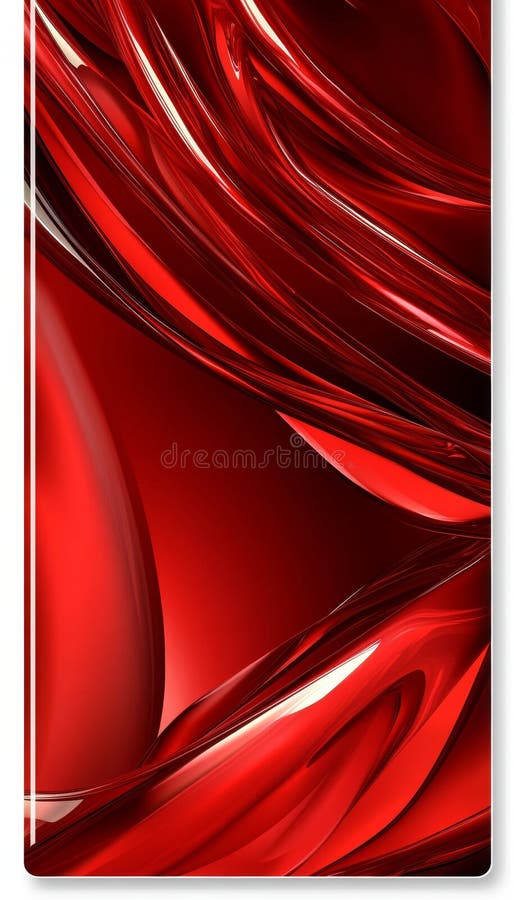 Dynamic Flow Abstract Red Waves, Futuristic, Technological Backdrop ...