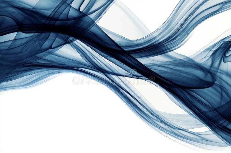 The Dynamic Flow of Black Ink As it Swirls through Water is Accentuated ...