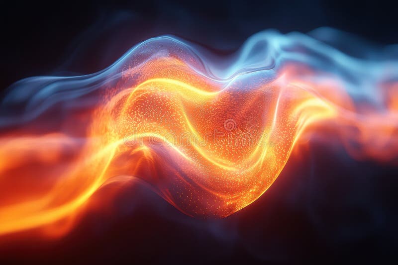 The Dynamic Flow of Colorful and Captivating Light Waves, Acting As a ...