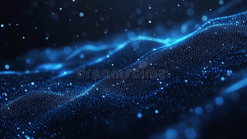 A Dynamic Flow of Digital Data Representing Cutting-edge Technology and ...