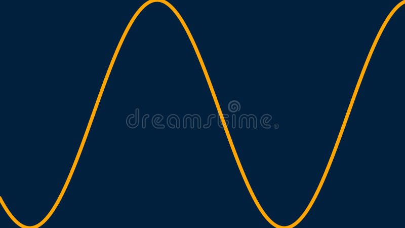 Dynamic Flow of Sine Wave Animation on Dark Background: a Visual ...