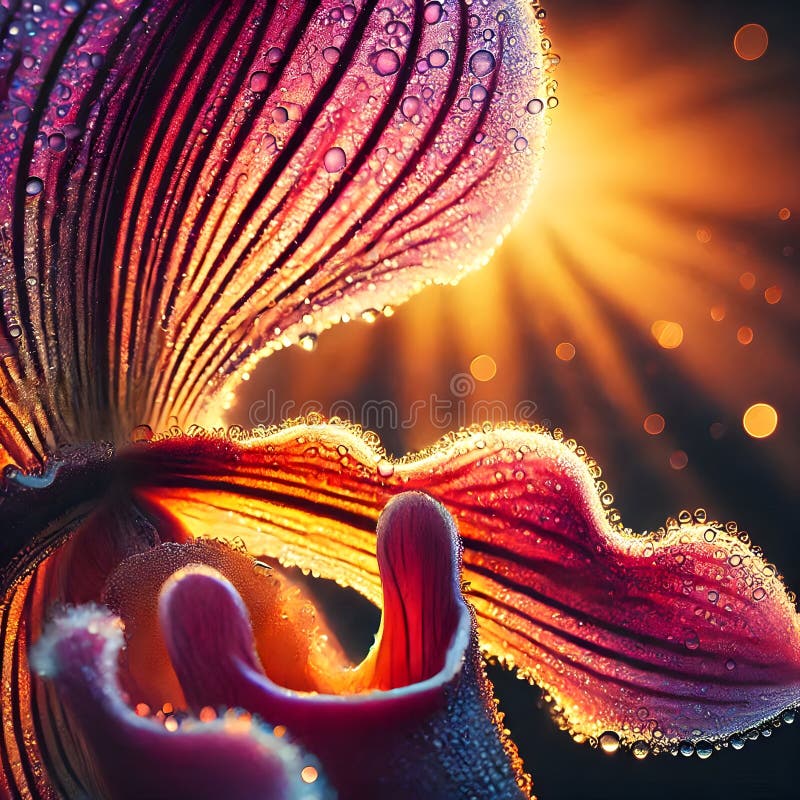 Abstract Flower Wave Motion Stock Illustration - Illustration of ...