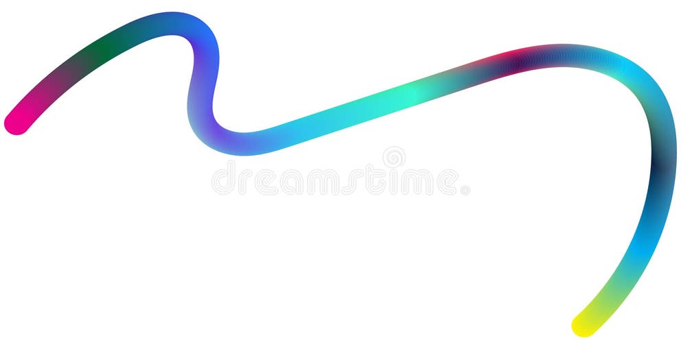 A Dynamic, Flowing Abstract Design Featuring a Single, Curved Line with ...