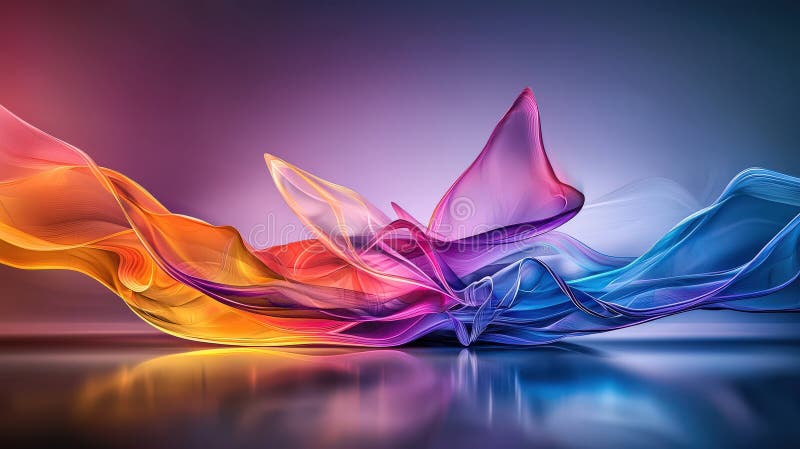 Dynamic Flowing Colors Abstract Background Digital Design Contemporary ...