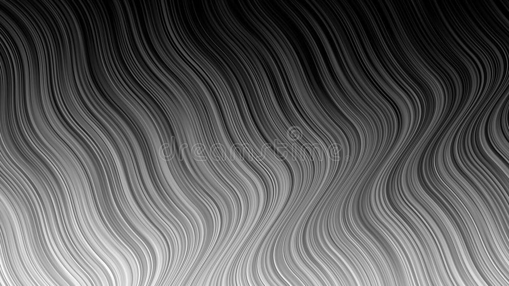 Dynamic Flowing Effect Vector Black and White Striped Classy Abstract ...