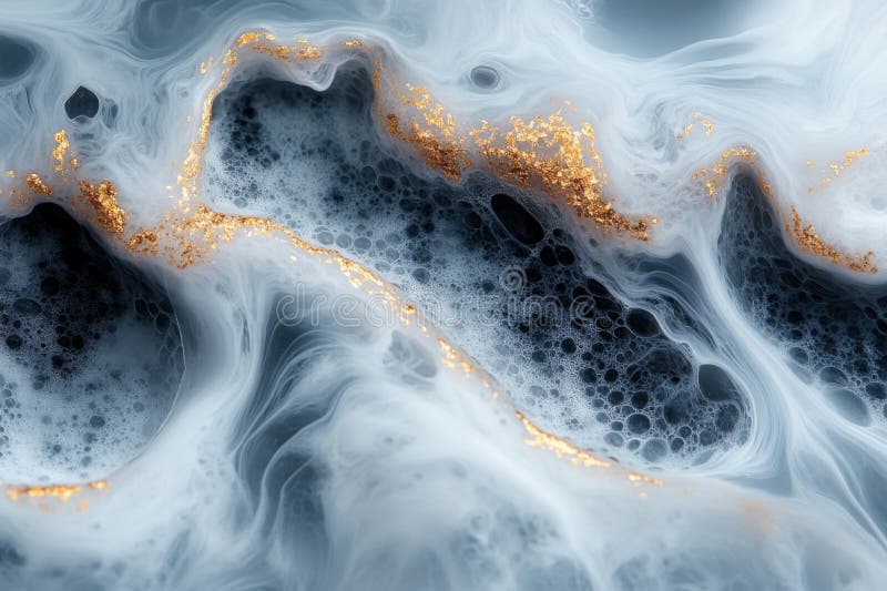 Dynamic Fluid Art with Organic Patterns Stock Illustration ...