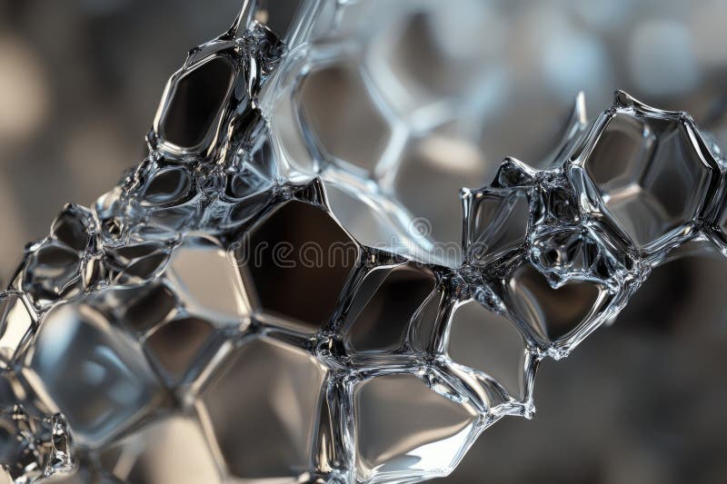 Dynamic Fluid 3d Background Liquid Hexagons Forming Dissolving Seamless ...