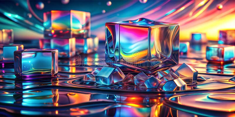 Dynamic and Fluid 3D Render of Water, Glass, and Transparent Plastic ...