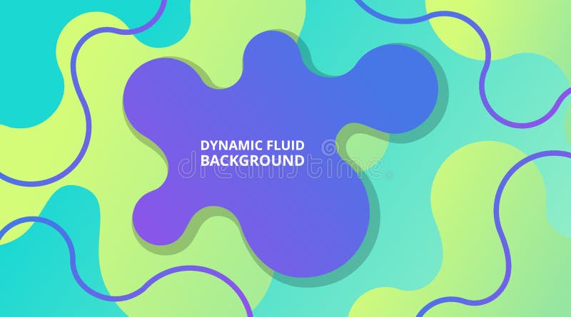 Dynamic Fluid Gradient Background Liquid Shape Composition Stock ...