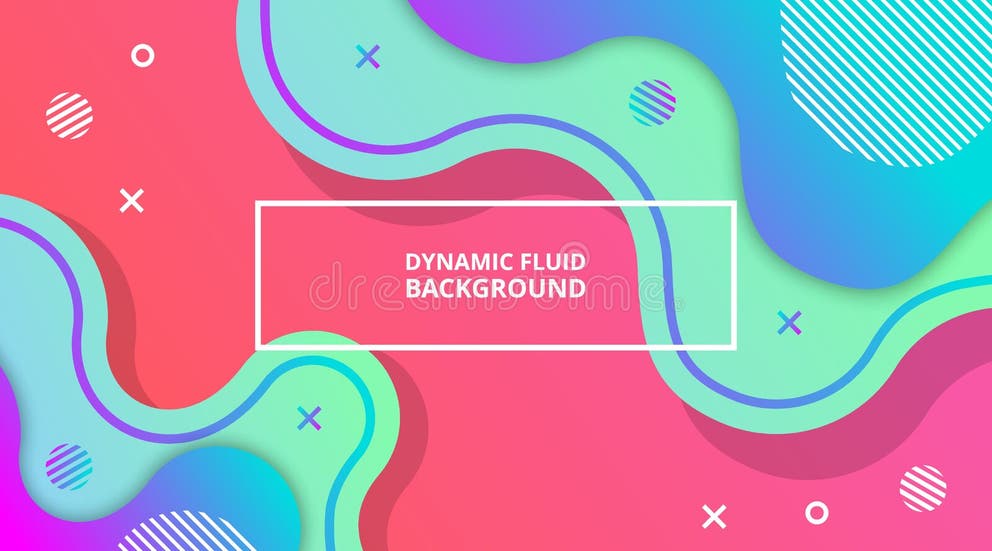 Dynamic Fluid Gradient Background Liquid Shape Composition Stock ...