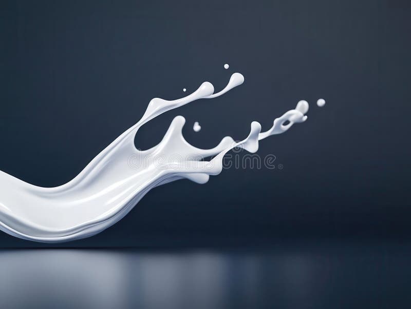 A Dynamic, Fluid White Splash, Creates a Striking and Minimalist Visual ...