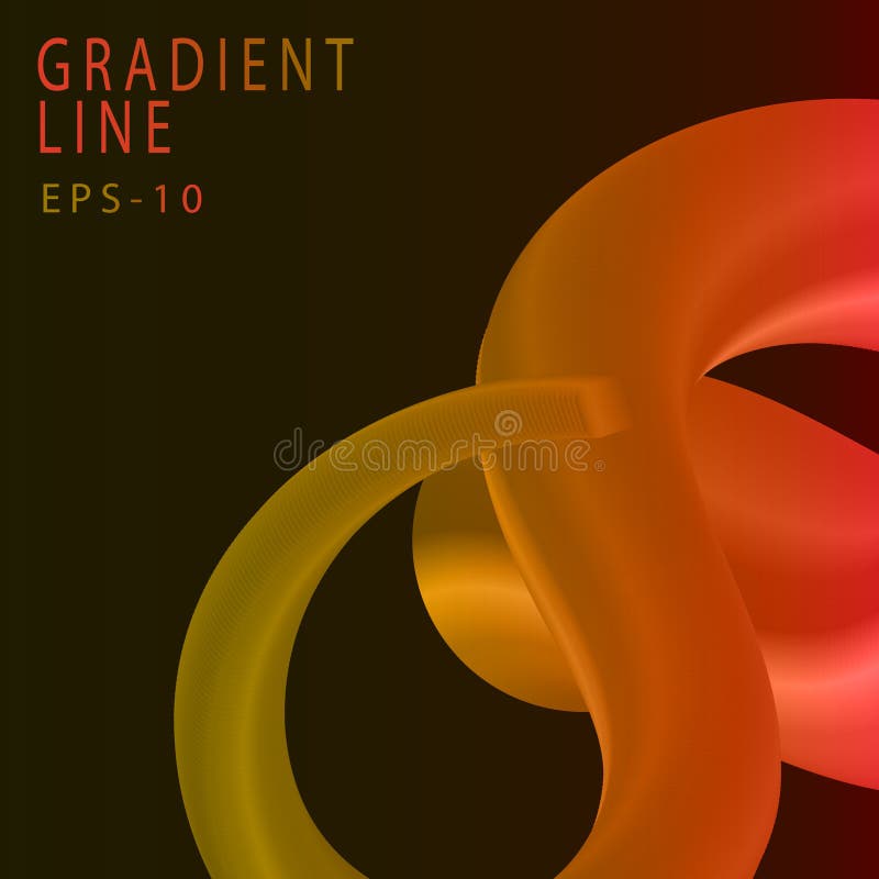 A Dynamic Form of Color Mixing. the Colorful Gradient Design Creates ...