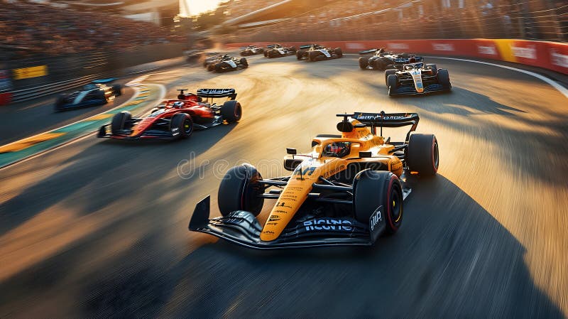 Dynamic Formula Racing Competition with High-Speed Cars Racing on a ...