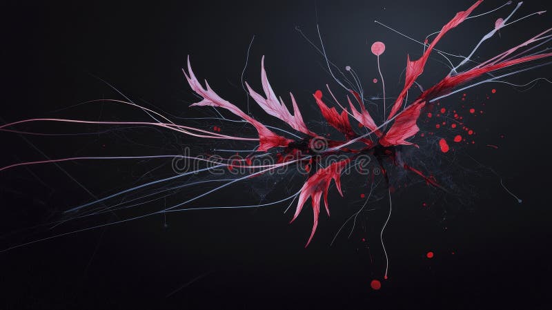 Dynamic Fragmented Silhouette Artwork Abstract Space Visual Art Dark ...