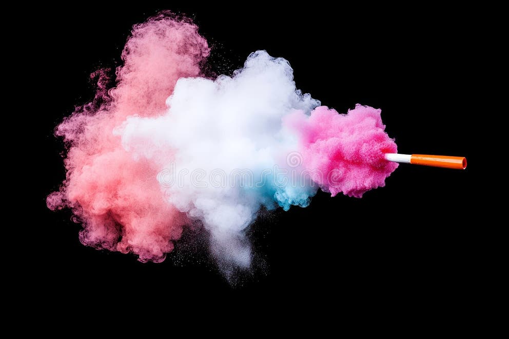 A Dynamic Freeze-motion Shot of Multicolored Powder Exploding, Set ...