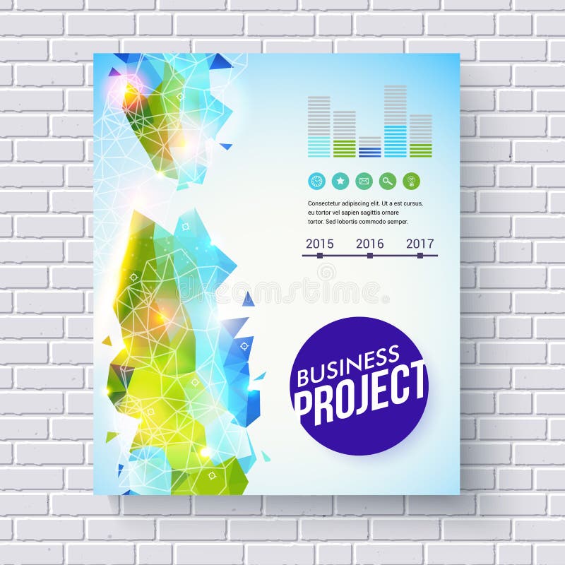 Dynamic Business Project Design Template Stock Vector - Illustration of ...
