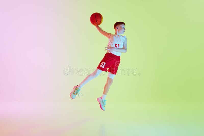 Dynamic Full-length Image of Bot in Uniform, Basketball Player ...
