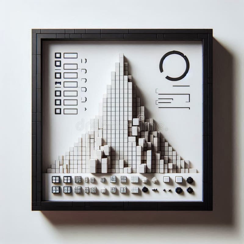 Dynamic Fusion of Data and Geometry Stock Image - Image of modern ...