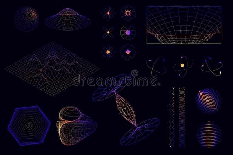 Scientific Wireframe Stock Illustrations – 11,794 Scientific Wireframe ...
