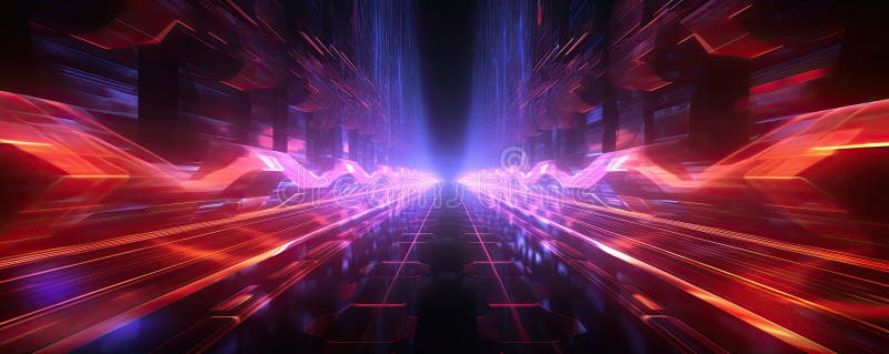 Dynamic and Futuristic Background with Glowing Lines and Futuristic ...