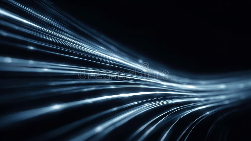 Dynamic Futuristic Dark Abstract Technology Background with Data ...