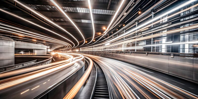 Dynamic Futuristic Light Streaks in Motion for High-speed Technology ...