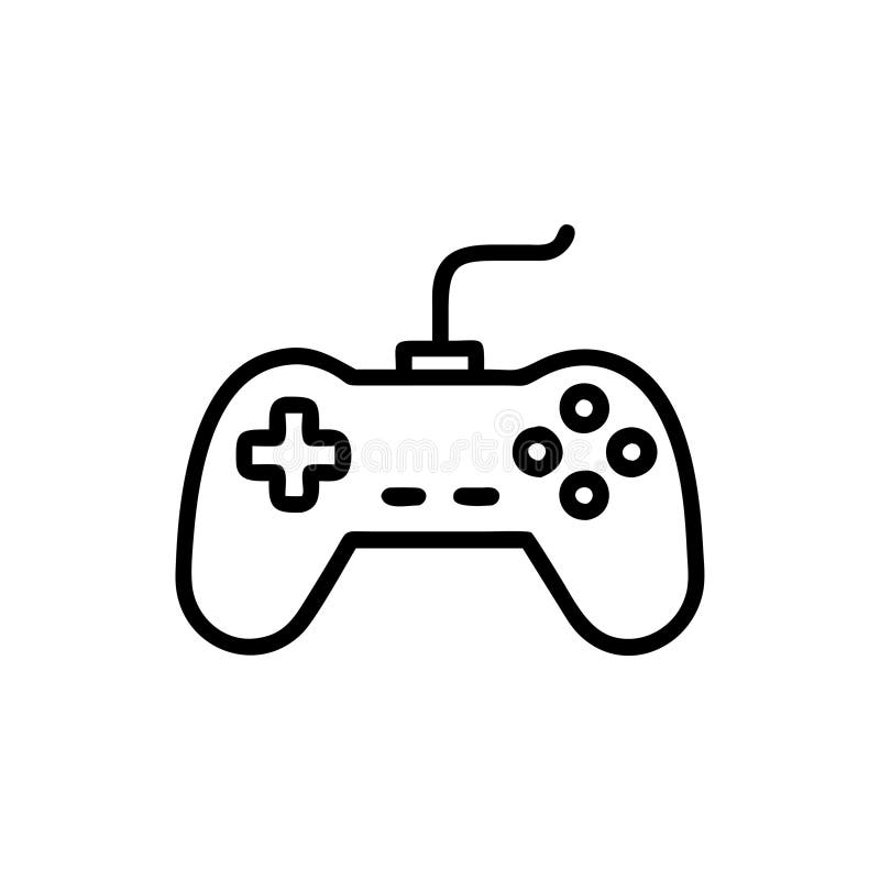 Dynamic Game Controller Icon for Gaming Stock Vector - Illustration of ...