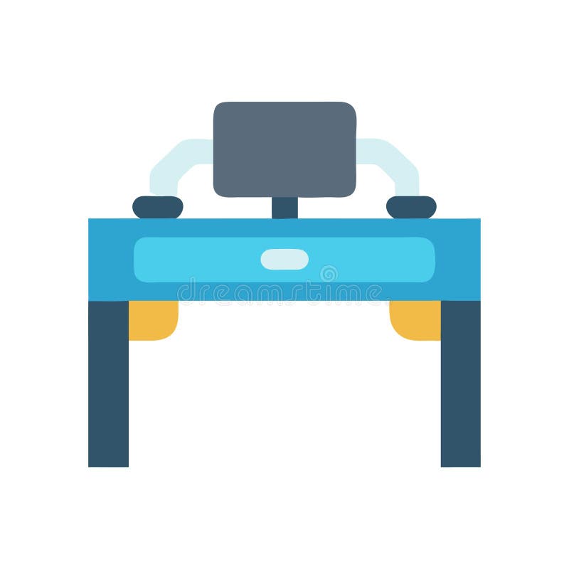 Dynamic Gaming Desk Icon for Setups Stock Illustration - Illustration ...