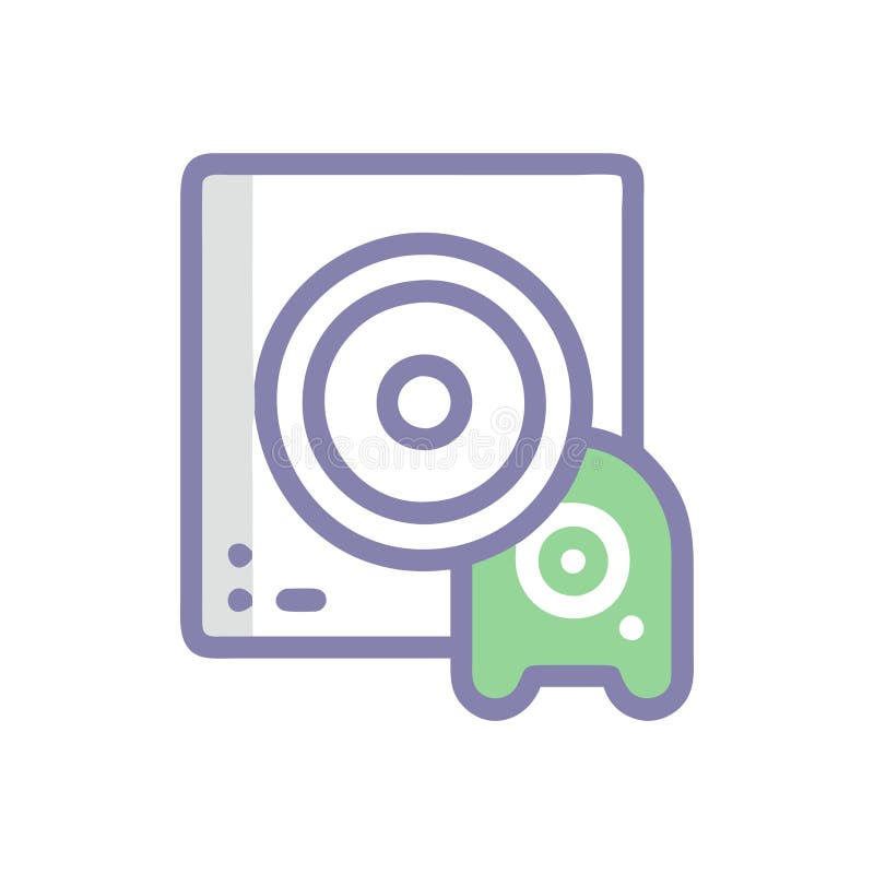 Dynamic Gaming Disk Icon for Retro Games Stock Vector - Illustration of ...