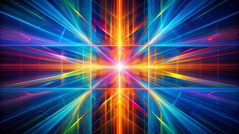 Dynamic Geometric Abstract Line Art a Vibrant Exploration of Shape and ...